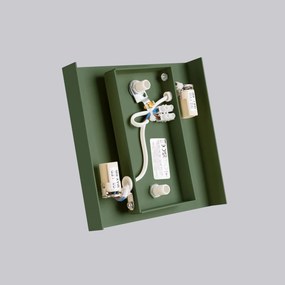 Sollux Lighting Nástěnné svítidlo VANTA olivově zelené