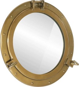 vidaXL Průzorové okénko se zrcadlem nástěnné Ø 50 cm hliník a sklo [357854]