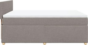 Box spring postel s matrací taupe 140x200 cm textil 3286707