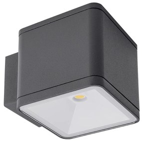 Redo 9069 nástěnné LED svítidlo Beta tmavě šedé, 6W, 3000K, 9cm