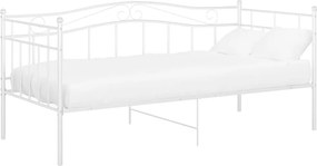 Rám postele/pohovky bílý kovový 90 x 200 cm 324780