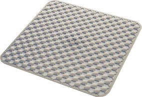 Aqualine Aqualine, GEO podložka do sprchového koutu 53x53cm s protiskluzovou úpravou, kaučuk, béžová, 97535303