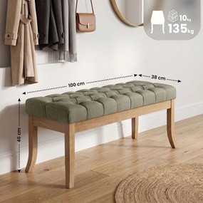 Lavice Ramses látka světlý antik 100 – taupe