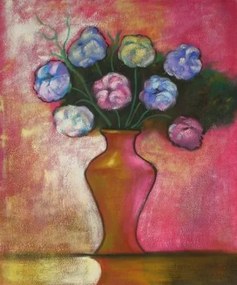 Váza s kuličkami - 60 x 50 cm