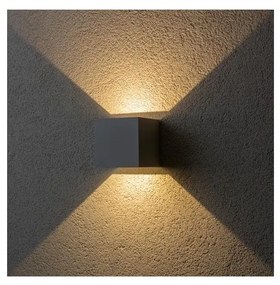 Brilagi - LED Venkovní nástěnné svítidlo CUBE LED/6W/230V šedá IP54