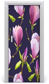 Samolepící fototapeta na dveře magnolie 75x205 cm