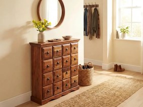 furniture-nabytek.cz - Komoda Meridan akácie 16 šuplíku