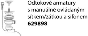 Schock Dřez LIMA D-100S ASPHALT Horní uložení