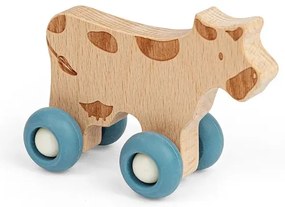 Bigjigs Toys Domácí zvířátko na kolečkách Kravička