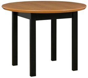 Jídelní stůl Poly Zvolte barvu nožek: Ořech - nut, Barva horní desky stolu (dýha): Bílá