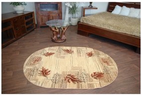Kusový koberec STANDARD OLSZA ovál - béžový - 120x170cm