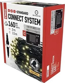 Emos D1DW01 CONNECT / LED světelná síť / 160 LED / 1,5x2 m / IP44 / te