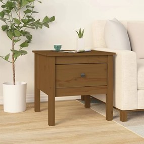 813800 vidaXL Odkládací stolek medově hnědý 50 x 50 x 49 cm masivní borovice