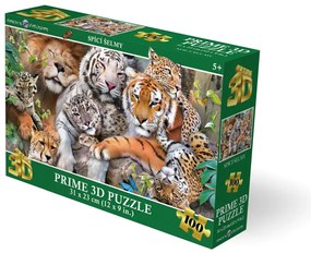 Puzzle 3D - Spící šelmy