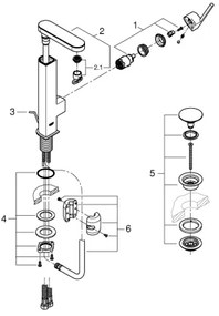 GROHE 23844003 - Umyvadlová baterie PLUS velikost L lesklý chrom