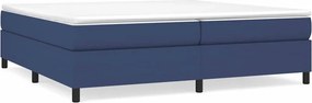 Rám postele s boxspringem modrý 200 x 200 cm textil 3120892