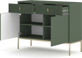 Komoda Maggiore 104,2 cm zelená/zlatá