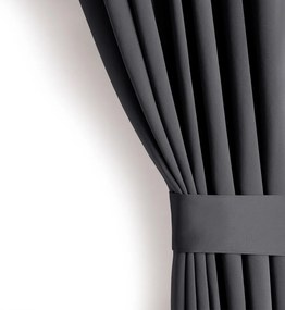 Závěs AmeliaHome Blackout s multifunkční páskou 140x245 cm ocelově šedý