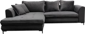 XXXLutz ROHOVÁ SEDAČKA, textil, šedá Livetastic - Sedací soupravy - 001574004316