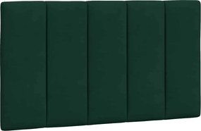 Postel s matrací Hanko tmavě zelená 90 x 200 cm samet 3208577