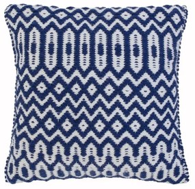 Modro-bílý venkovní polštář Asiatic Carpets Halsey, 45 x 45 cm