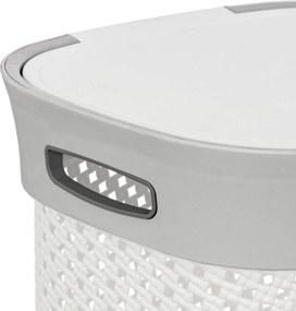 Koš na prádlo HAMPER, 60 l, bílý