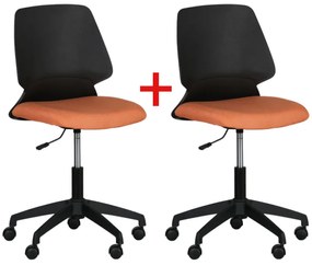 Kancelářská židle CROOK 1+1 ZDARMA, šedá