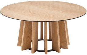 OnaDnes -20% Dubový kulatý konferenční stolek Micadoni Mojave 100 cm
