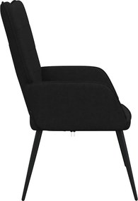 Relaxační křeslo černé textil 327947