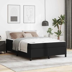 Rám postele s matrací Černá 140 x 190 cm textil 3398999