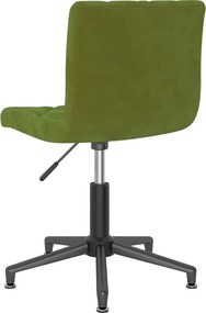 vidaXL Otočné jídelní židle 2 ks samet [333825] Barva: světle zelená