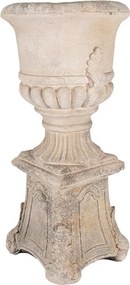 Béžový antik květináč v barokním stylu Baroque - 33*33*69 cm