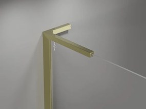 Mexen, Mexen Mist L výklopné sprchové dveře 155 cm, transparentní, zlaté - 8A4L-155-001-50-00