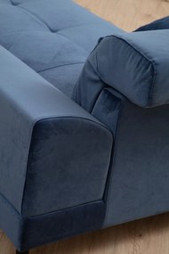 Atelier del Sofa Rohová sedací souprava Frido Right (L3+Chl) - Navy Blue, Modrá