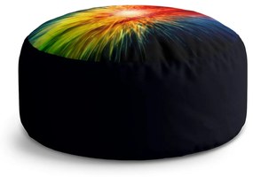 Sablio Taburet Circle Barevná exploze: 38x48 cm