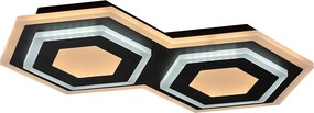 Rabalux Černé stropní LED svítidlo Bitsi 250x410mm 44W 71114