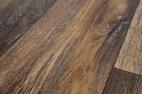 PVC podlaha - lino Toptex Cracked Oak 693D, na mieru, šíře 4m,5m, hnedá, filc, chodba / predsieň, Beauflor