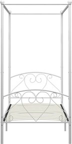 Rám postele s nebesy bílý kovový 90 x 200 cm 284426