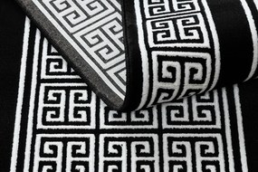 Dywany Łuszczów Běhoun Gloss 6776 85 greek black/ivory Rozměry koberců: 80x200