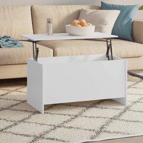 Konferenční stolek bílý 102 x 55,5 x 52,5 cm kompozitní dřevo,  809665 HangarStore.cz