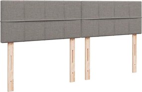 Box spring postel s matrací taupe 200x200 cm textil 3287567