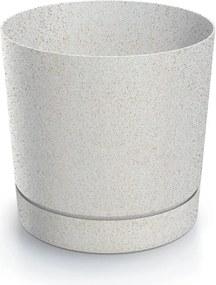 PRO Květináč TUBO P ECO WOOD bílý 14,7cm