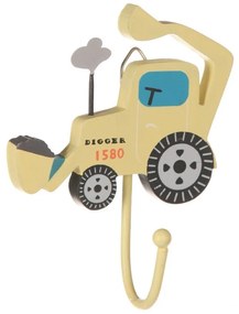Žlutý nástěnný háček Digger – Sass &amp; Belle
