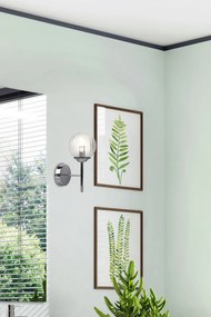 Chromové nástěnné svítidlo Best pro žárovku E14  - Candellux