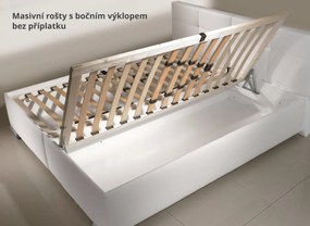 NEW DESIGN postele Čalouněná postel SONO s dlouhým čelem a úložným prostorem, 90×200 cm Velikost postele: 90 × 200 cm, Strana: Levá