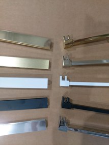 Erga Paris, stabilizační vzpěra pro sprchové zástěny o tloušťce skla 8mm, délka max. 100% 150cm, chromová, ERG-V02-PARIS-BAR-CR