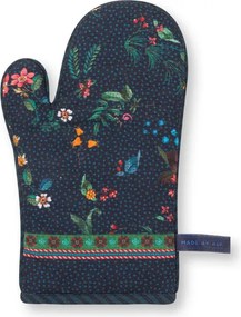 Pip Studio Berry Blues chňapka 29x15 cm, tmavě modrá  (Bavlněná chňapka Berry Blues )