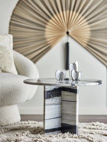 BLOOMINGVILLE Konferenční stolek ROSITO bílý mramor Ø61 cm 82065380