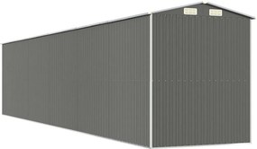 Zahradní kůlna světle šedá 192 x 938 x 223 cm pozinkovaná ocel 3147447