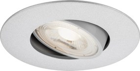 Brilo LED vestavné svítidlo Kulana matný chrom 3 ks, pr. 90 mm